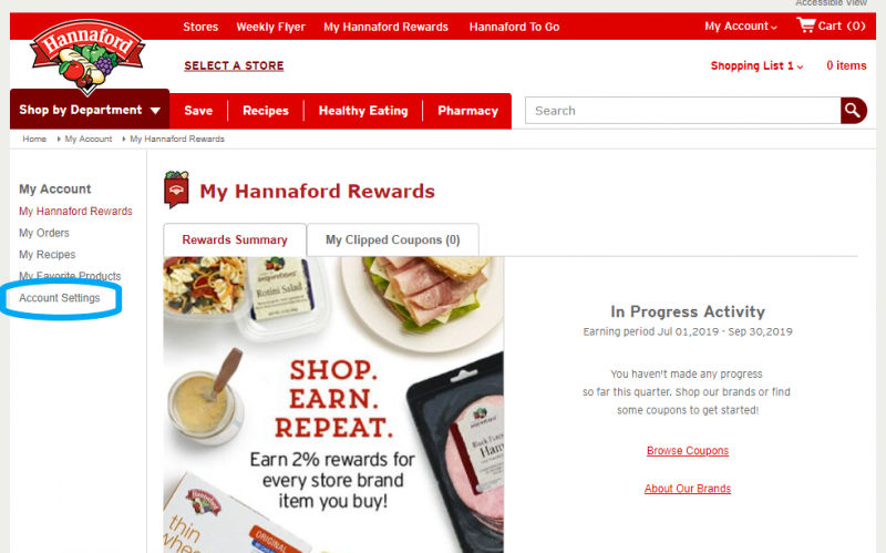 How to retrieve your Hannaford Rewards Number | Nurses' Health Study 3
